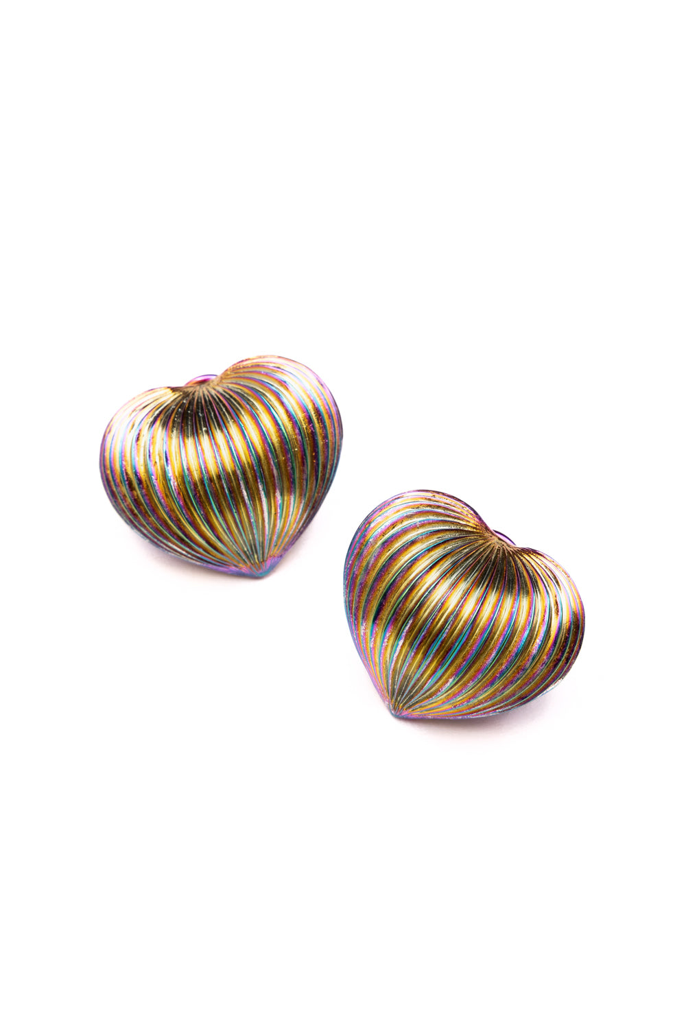 Maxima Love Studs In Iridescent – Amama