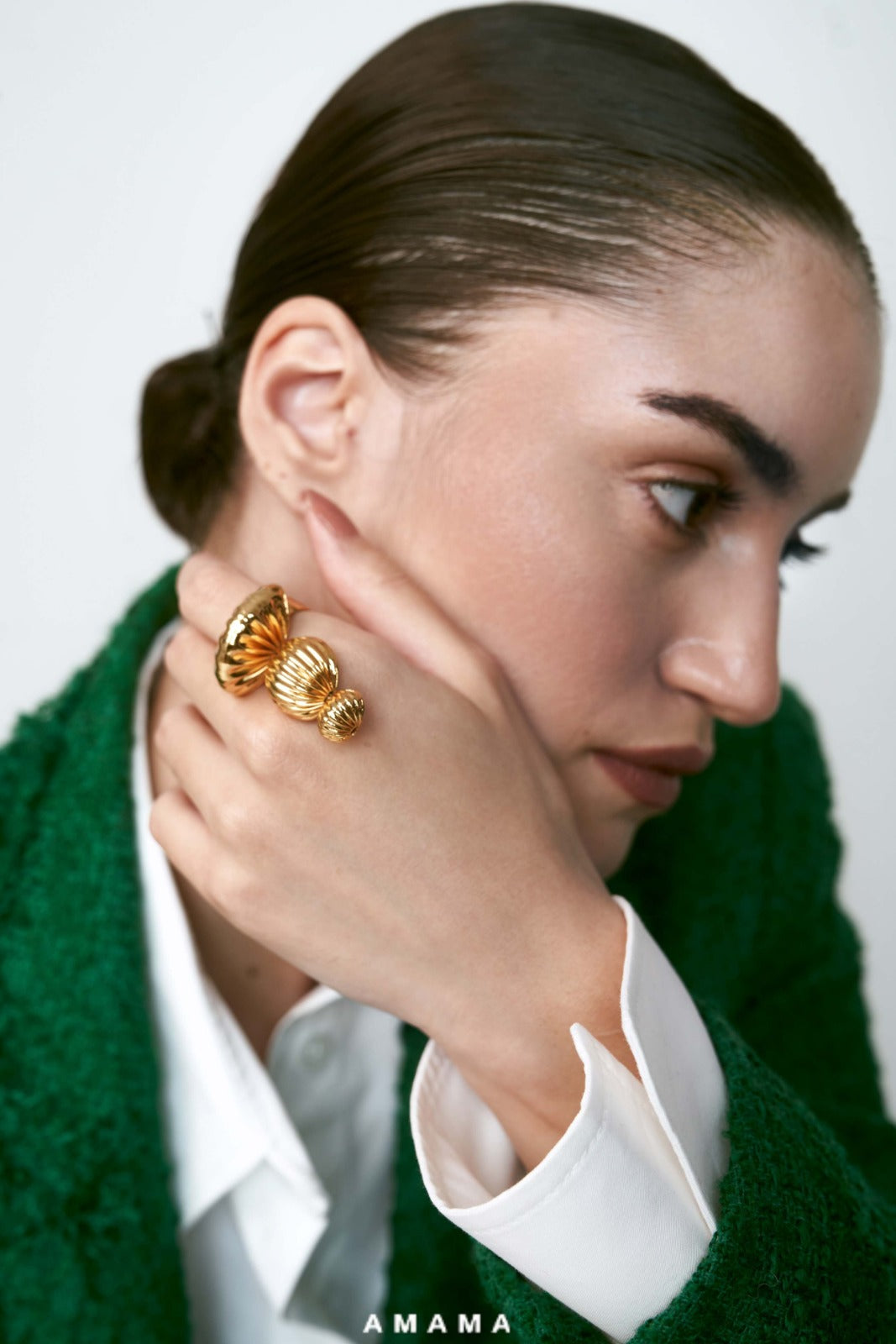 Maxima Scallop Ring – Amama