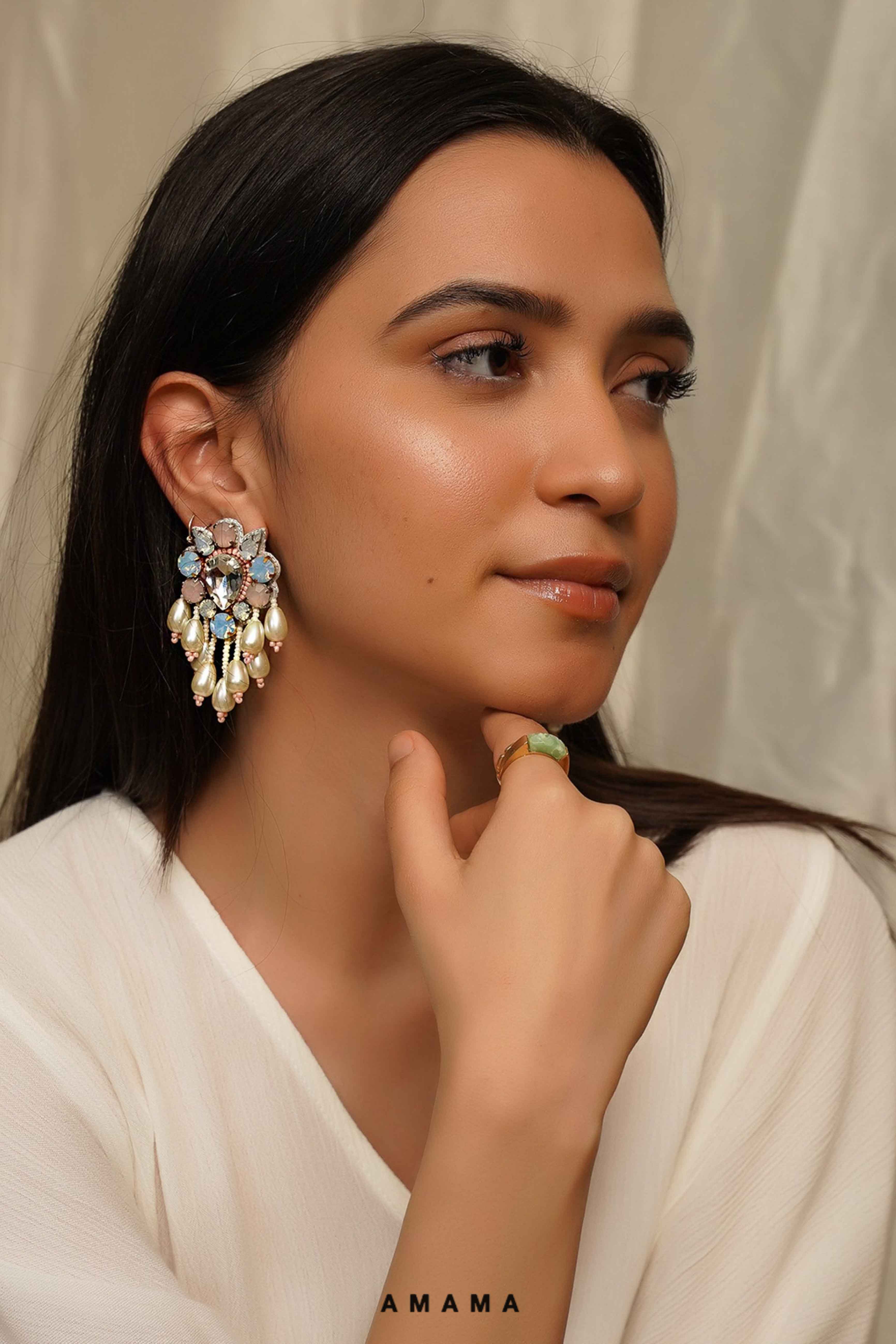 Amama - Buy Gold and Silver Earrings For Ladies Online